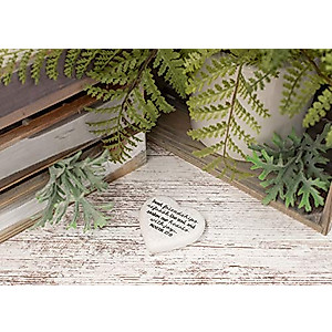 Lighthouse Christian Products Friendships are Sweet Scripture Heart 2.25 x 2.25 Cast Stone Plaque
