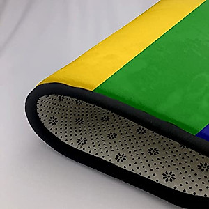 Pride LGBT Bisexual Girls Pattern Area Rugs Non-Slip Machine Washable Floor Mat, Doormat Carpet Decorations for Living Room Bedroom Bathroom Kitchen (36 x 24 inches,Rainbow)