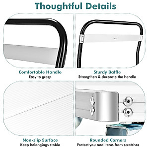 Premium Aluminum Alloy Folding Platform Truck 770 LBS Push Cart Dolly with 4 TPR Wheels, Carrying Cargo, Large Boxes