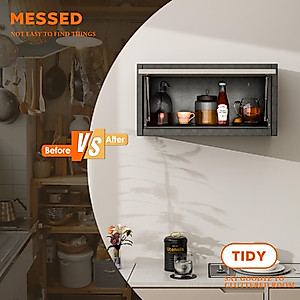 GangMei Metal Wall Cabinets, Garage Mounted Tool Storage Cabinet with Hanging Up-Flip Locking Doors for Home Office Basement Pantry School and Workshop, Assembly Required