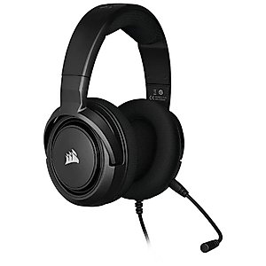 Corsair HS45-7.1 Virtual Surround Sound Gaming Headset w/USB DAC - Memory Foam Earcups - Discord Certified - Works with PC, Xbox Series X, Xbox Series S, PS5, PS4, Nintendo Switch, MacOS - Carbon