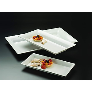 American Metalcraft MEL21 Endurance Melamine Rectangular Platter, 21" x 13", White