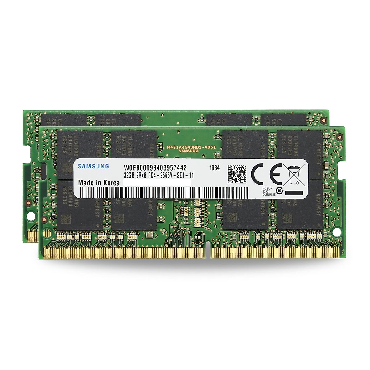 Factory Original 64GB (2x32GB) Memory Upgrade for 2020 & 2019 Apple iMac 27" w/Retina 5K Display & 2018 Apple Mac Mini DDR4 2666Mhz PC4-21300 SODIMM 2Rx8 CL19 1.2v RAM Adamanta