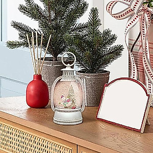 Snow Scene Lamp - Christmas Lanterns Snow Globes,Built-in Light-up Design Christmas Lanterns, Snowman Christmas Decorations for Children Gifts Buogint