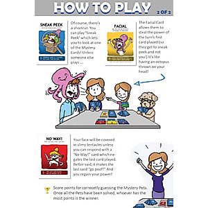 Shady Pets Card Game - Fun Family Card Game for Teens, Adults, and Kids, 2-6 Players, Gift Idea, Perfect for Game Night, Birthday, Travel, and Parties