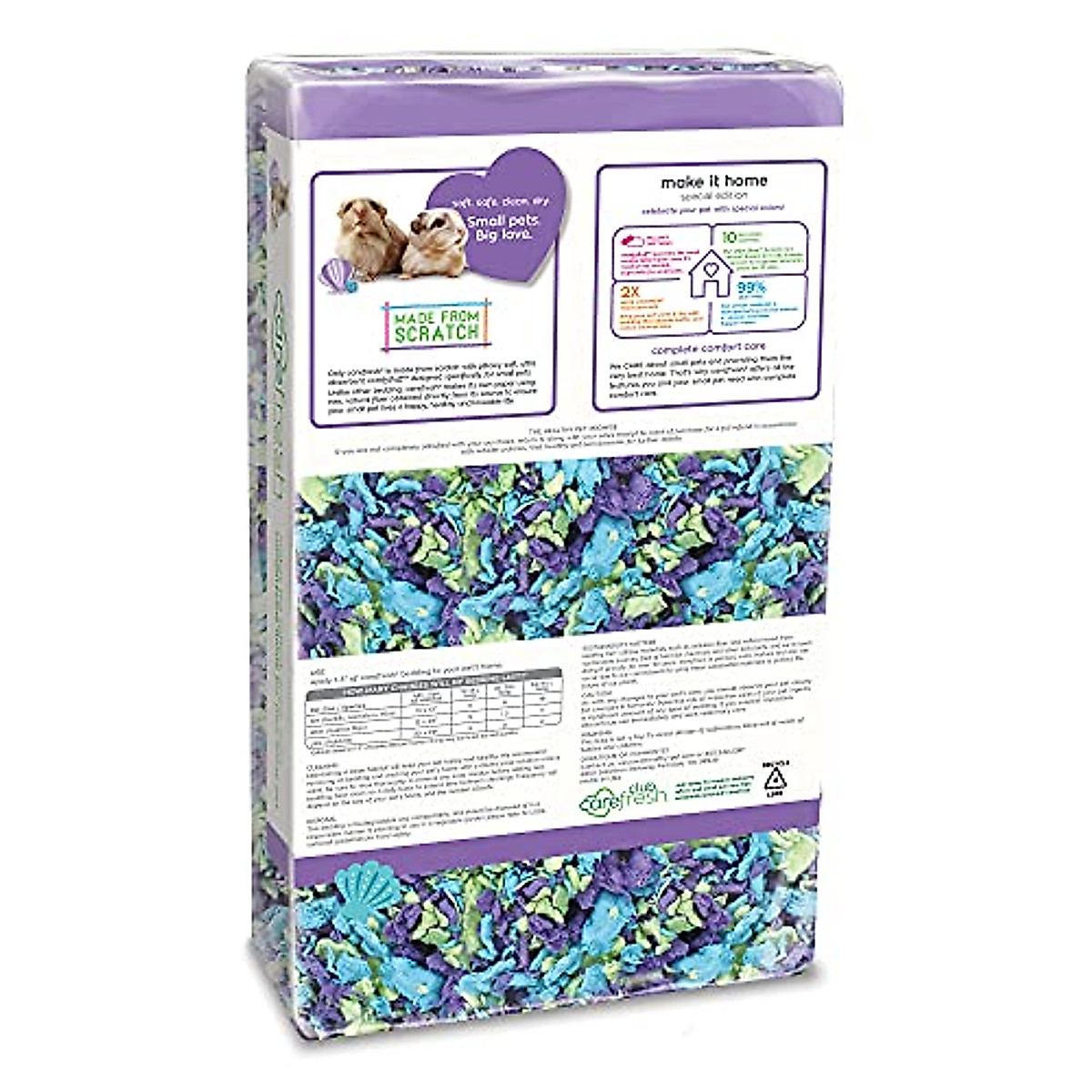 carefresh Dust-Free Sea Glass Natural Paper Small Pet Bedding with Odor Control, 23 L