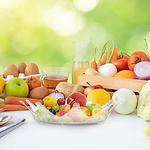 Hemoton Appetizer Plates Fruit Plate Food Serving Plate Plastic Shaped Nut Tray Snack Tray Dessert Appetizer Platter Tray Dish Bowl Candy Basket Sundries Organizer Transparent Salad Plates