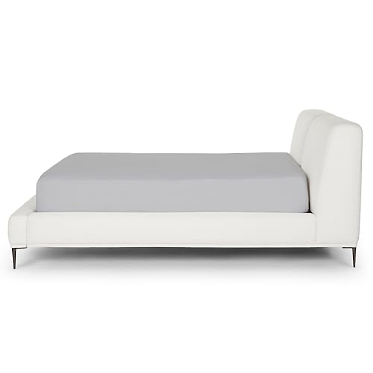 Fitted Sheet Full Size - Premium 1800 Microfiber - Ultra-Soft - Deep Pocket Sheets - Durable and Long Lasting - Full Fitted Sheet Only (Full, Light Grey)