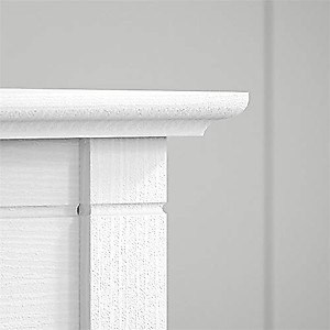 Scranton & Co Furniture Key West 60W L Shaped Desk in Pure White Oak