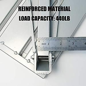 GOGOOD Aluminum Folding Platform Steps RV Step Stool with Anti-Slip Surface & Rubber Feet for Motorhome, Trailer, SUV, Also for Kitchen & Office, 440LB Capacity