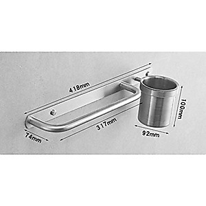 -Shelf Bath Racks,Shower Corner Stainless Steel Barber Shop Towel Shelf Wall Bathroomtoilet Punching Bathroom Shelves,Bathroom Balcony Shelves/B