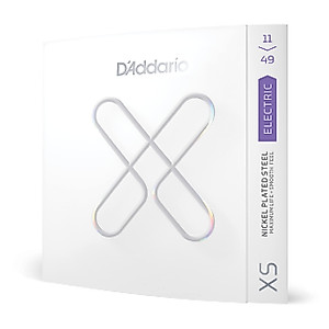 D'Addario Guitar Strings - XS Nickel Coated Electric Guitar Strings - XSE1149 - Maximum Life with Smooth Feel & Exceptional Tone - For 6 String Guitars - 11-49 Medium