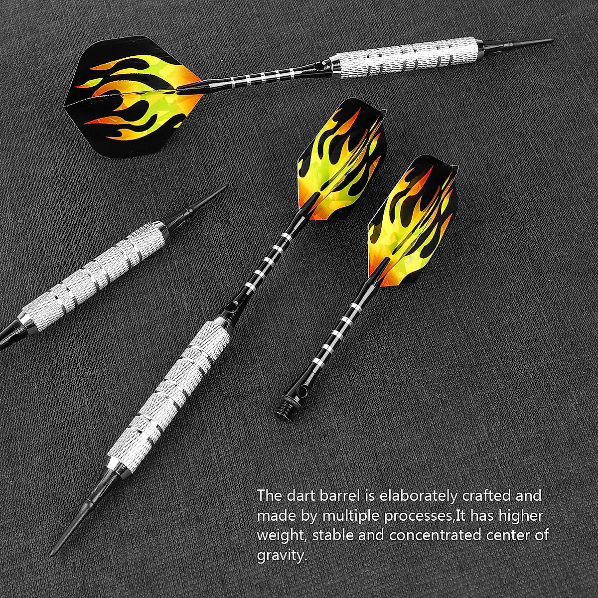 CyeeLife Soft tip Darts Set 18g,100 Extra Tips+Tool+12 Aluminum shafts with Rubber Rings+16 Flights 16 Flight Protectors,Professional Plastic Darts for Electronic Dartboard