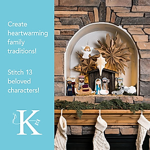 Kimberbell Nativity Stuffies - Nativity Scene Decor, Nativity Sets for Christmas Indoor, DIY Nativity Scene, Embroidery Patterns for Quilting, Embroidery CD Template