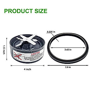 Replacement Extractor Blade, Fit for NutriBullet 600w / 900w Pro Extractor Blade Series with Silicone Rubber Gaskets Seal O Ring for NutriBullet Blender Blade Replacement Parts