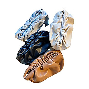 Bella Loves Cali Faux leather Soft Clutch (Brown)