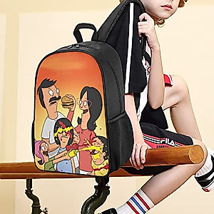Bob's Happiness Burgers Student Backpack School Bag Multipurpose Daypack Satchel Rucksack For Girls Boys