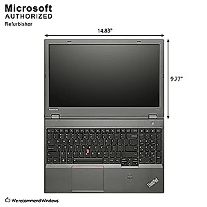 Lenovo ThinkPad T540P 15.6" Laptop, Core i5-4300M 2.6GHz, 16GB Ram, 500GB SSD, DVDRW, Windows 10 Pro 64bit (Renewed)