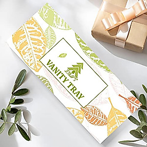 Toilet Tank Tray, Guest Towel Organizer Holder, Bathroom Accessory Vanity Bamboo Tray Wood Sink Tray, Perfume Tray for Home Decoration 15” L x 6” W x 3” H