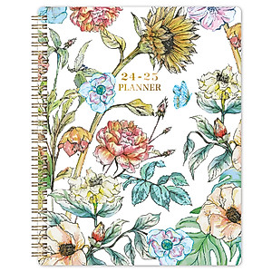 2024-2025 Planner - Academic Planner 2024-2025, Jul.2024 - Jun.2025, 8" x 10", 2024-2025 Planner Weekly & Monthly Thick Paper, Perfect Daily Organizer - Art Floral
