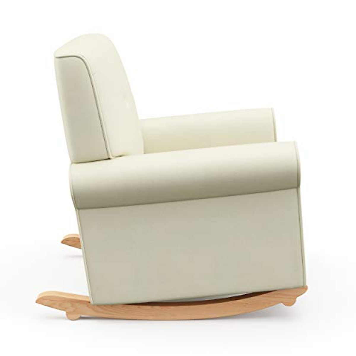 Graco Harper Tufted Rocker (Oatmeal) - Cleanable Upholstered Nursery Rocking Chair, Converts to Stationary Armchair