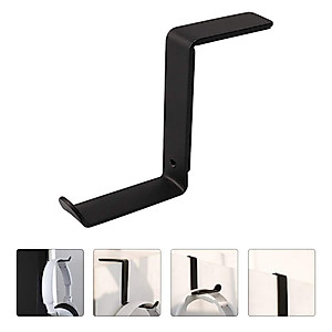 Hemobllo 1pc Headphone Hook Headphone Desk Hook Headphone Hanger Hook Headphone Stand Mount Computer Stand for Desktop Tower Desktop Computer Stand Door Metal Wall-Mounted Wall Clip