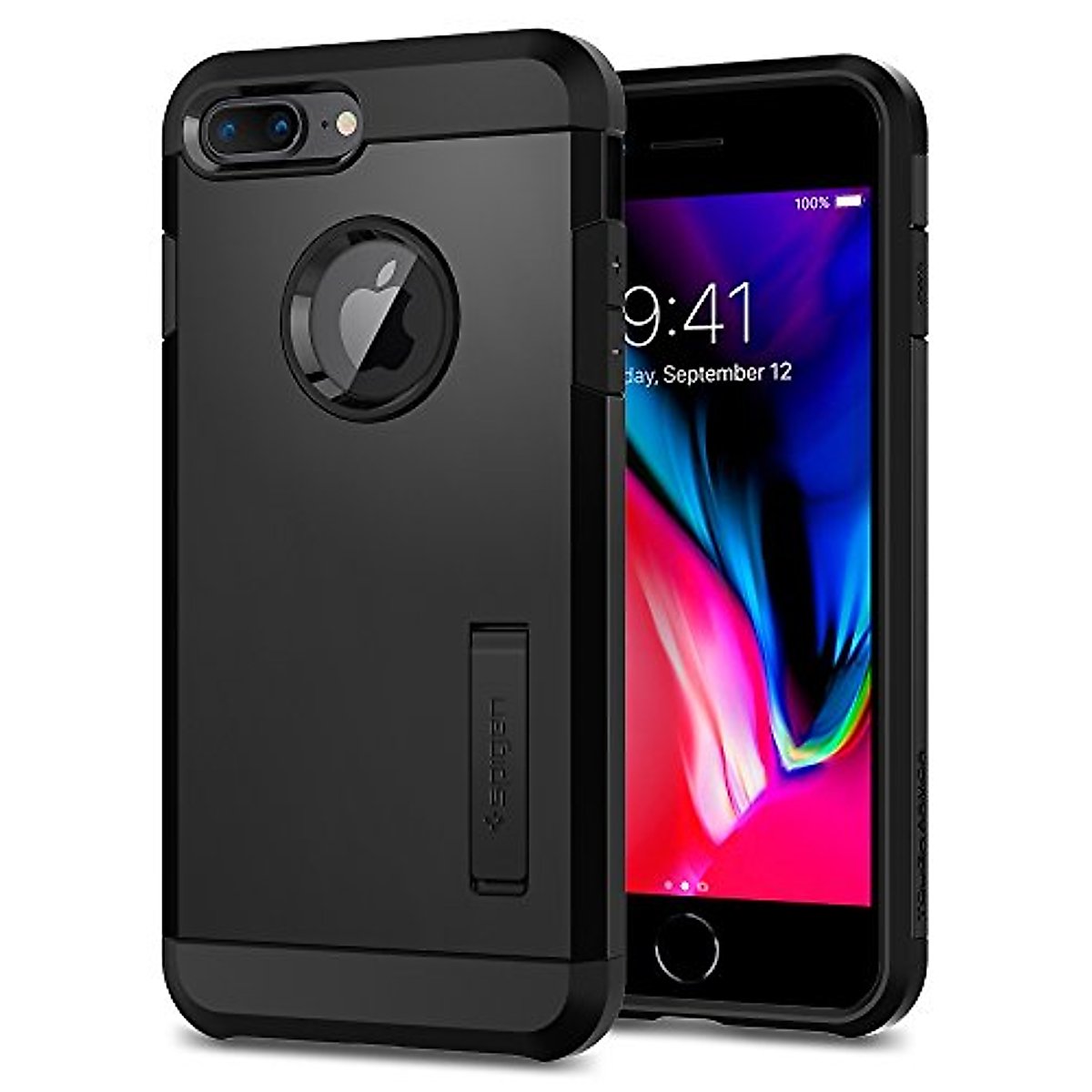 Spigen Tough Armor [2nd Generation] Designed for iPhone 8 Plus Case (2017) / Designed for iPhone 7 Plus Case (2016) - Black
