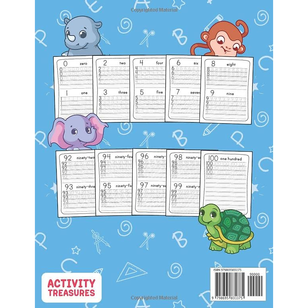 Tracing Numbers 1-100 For Kindergarten: Number Practice Workbook To Learn The Numbers From 0 To 100 For Preschoolers & Kindergarten Kids Ages 3-5! (Tracing and Handwriting Workbooks for Children)