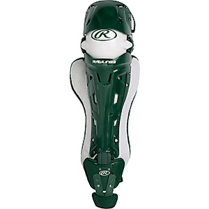 Rawlings | MACH Catcher's Leg Guards | Baseball | Adult | Black/Black