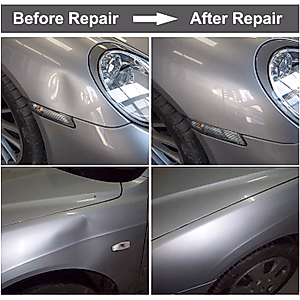 GLISTON Car Dent Remover Tool, Paintless Dent Repair Kit, Pro Slide Hammer Tools with 16pcs Thickened Black Tabs for DIY Automobile Body Dent Removal