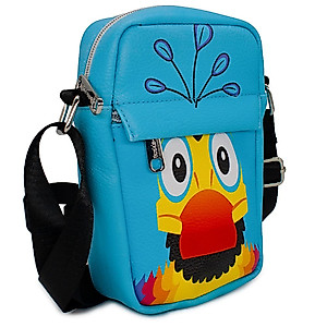 Buckle Down Disney Bag, Cross Body, Pixar, Up, Kevin Face, Blue, Vegan Leather, Up