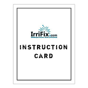 IrriFix Rain Bird Nozzle Set for Maxi Paw 2045A and Maxi Bird 2045-PJ Impact Rotor Sprinkler Heads with Instruction Card Irrigation Solutions - 4 Sets of 7 Nozzle Variations