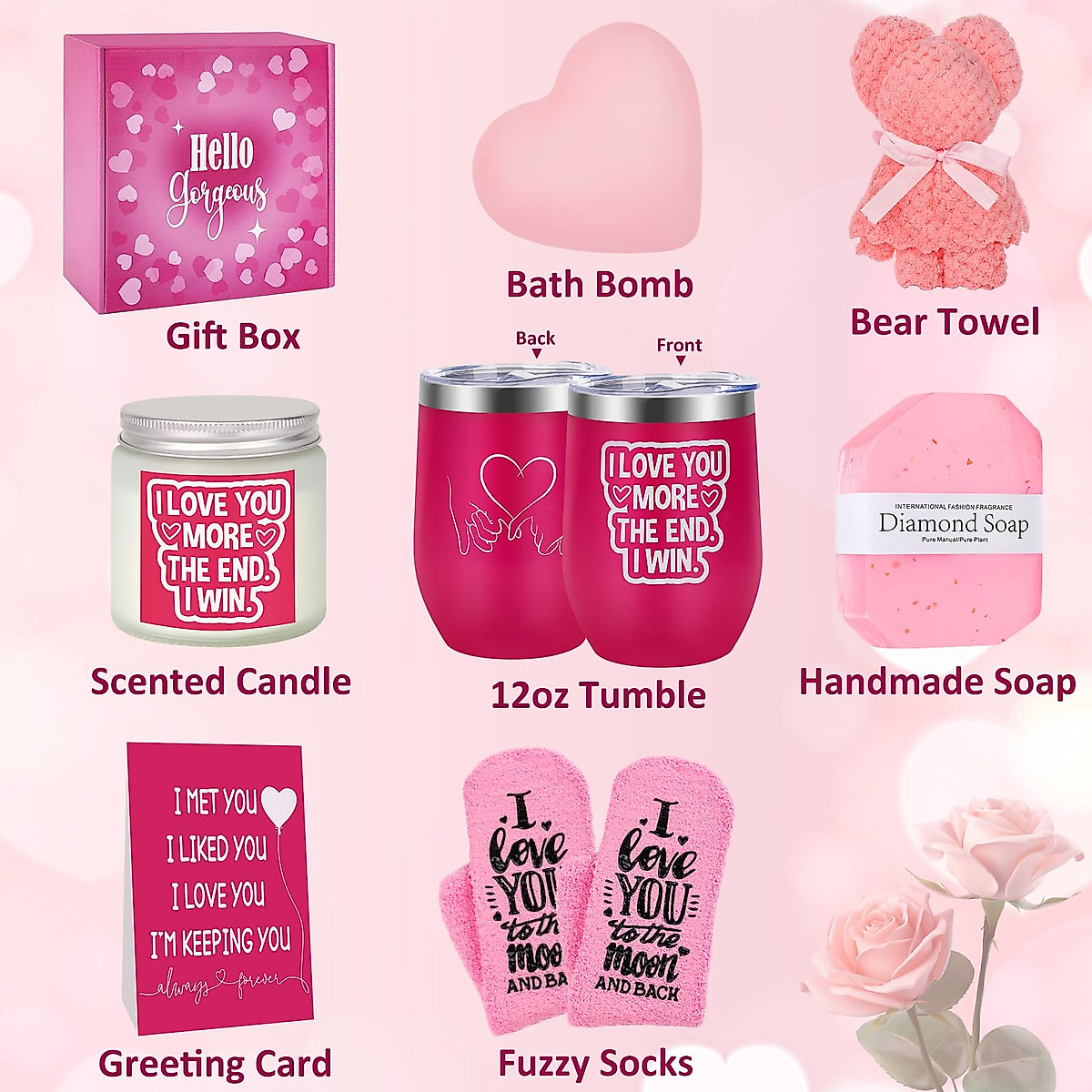 Gifts for Her, Girlfriend Gifts, Gift for Wife, Presect 2024 Valentine's Day Gift for Women Mom Best Friend, Birthday, Anniversary, Romantic Gifts