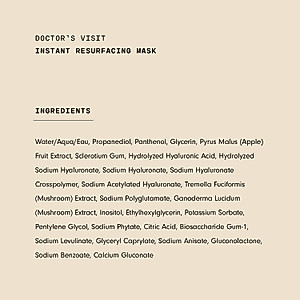 Versed Doctor’s Visit Instant Resurfacing Face Mask - AHA, BHA and Enzyme Exfoliating Mask Helps Reduce Hyperpigmentation - Smooth and Moisturize Skin with Vitamin C - Vegan (1.7 fl oz)