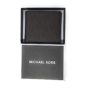 Michael Kors Jet Set Mens Billfold Wallet (Brown PVC)