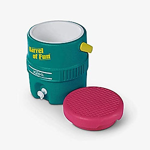 Igloo Special Edition Retro 2 Gallon Barrel of Fun Insulated Jug, Jade & Fanny Pack, Jade