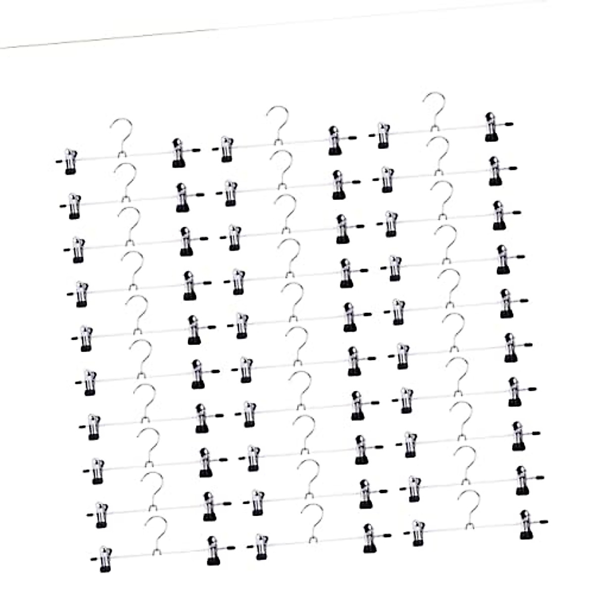 Holibanna 60pcs Socks Hanger Trouser Hangers Space Saving Hanger Nonslip Hangers Retractable Clothes Rack Multifunctional Pants Rack Clip Hanger Simple Hanger Clothes Hanger with Clips Jeans