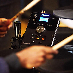Alesis Drums Command Mesh Kit - Electric Drum Set with USB MIDI Connectivity, 600+ Electronic & Acoustic Drum Kit Sounds and Dual Zone Mesh Pads