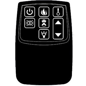 Replacement Fireplace Remote Control for Twin Star Home Decorators Collection Duraflame & Twin Star Fire Place Parts : 36HF100GRG 36HF100GRG-01 47HF100GRG 47HF100GRG-01 36II100GRG 47II100GRG