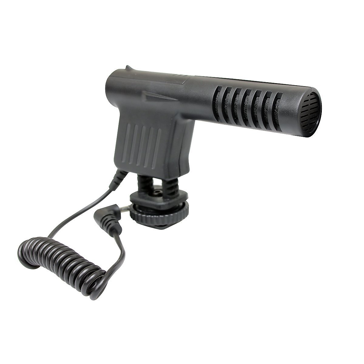 Opteka VM-8 Mini-Shotgun Microphone X-Grip Professional Camera/Camcorder Action Stabilizing Handle with Accessory Shoe for Flash, Mic, or Video Light