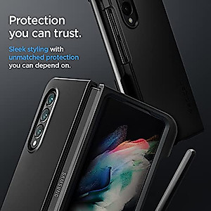 Spigen Thin Fit P Designed for Galaxy Z Fold 3 5G Case (2021) - Black