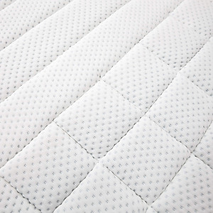 SensorPEDIC Euro Majestic 3-Zone Quilted Memory Foam 3-Inch Bed Topper, Full, White