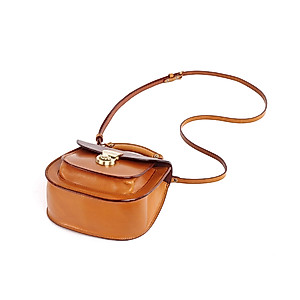 OLD TREND Genuine Leather Halibut Crossbody Bag (Cognac)