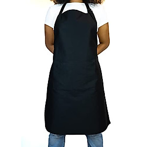 House 2 Home Reality 2-Pack Apron -Black 100% Cotton Apron | Aprons for Women with Pockets | Aprons for Men | Server Aprons |Waitress Apron | Chef Apron | Kitchen Apron | Aprons with Pockets