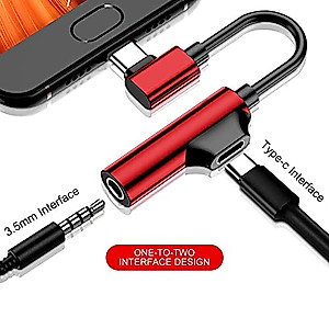 Weeyutix USB C to The Headphone Jack - Multifunction 3.5mm Headphone Jack Adapter,Type C to Headphones Audio Most USB C Devices