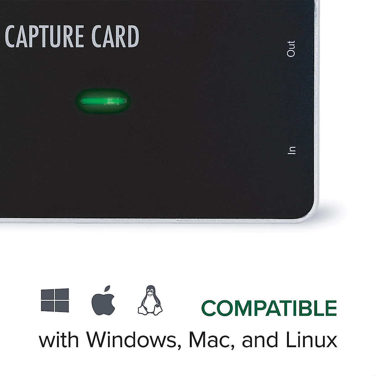 Plugable HDMI Video Capture Card, USB 3.0 or USB C, Record, Stream and Go Live with DSLR, 1080P 60FPS with HDMI Pass Through - Compatible with Windows, Mac OS, Linux, OBS Streaming