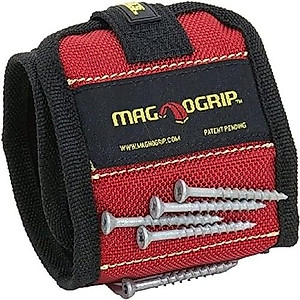 MagnoGrip Magnetic Wristband for Holding Screws, Nails, Drill Bits - Cool Gifts for Men - Super Strong Magnets - Great DIY Gifts for Christmas, Dad, Husband, Handyman, Handy Woman, Craft Enthusiasts