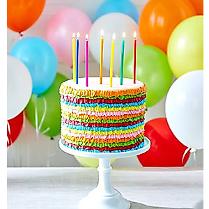 American Greetings Birthday Candles, Long Thin Multicolored (24-Count)