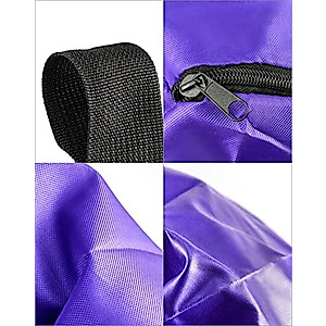 QWORK Hay Bale Storage Bag, 420D Horse and Livestock Hay Bale Bag, Large Tote Waterproof Collapsible Bag Hay Bale Tote Bag with Zipper