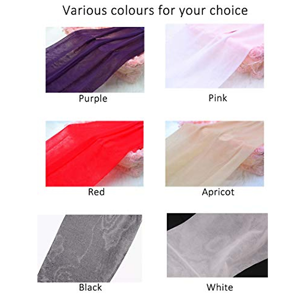 RuoFeng Lovable Sexy Long Tube Silk Stockings 8cm 2 Pairs (White)